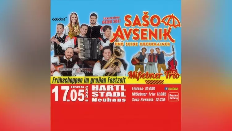 Saso Avsenik und seine Oberkrainer & Mißebner Trio live im Hartl Stadl ...